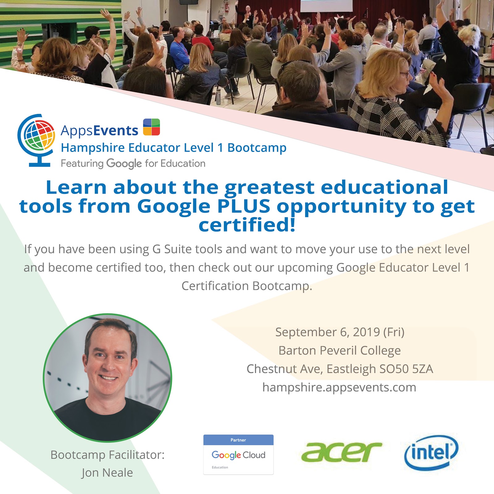 Hampshire Google Educator Bootcamp 2019 - AppsEDU