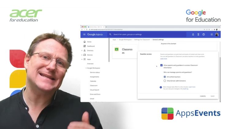Google Classroom Settings - AppsEDU